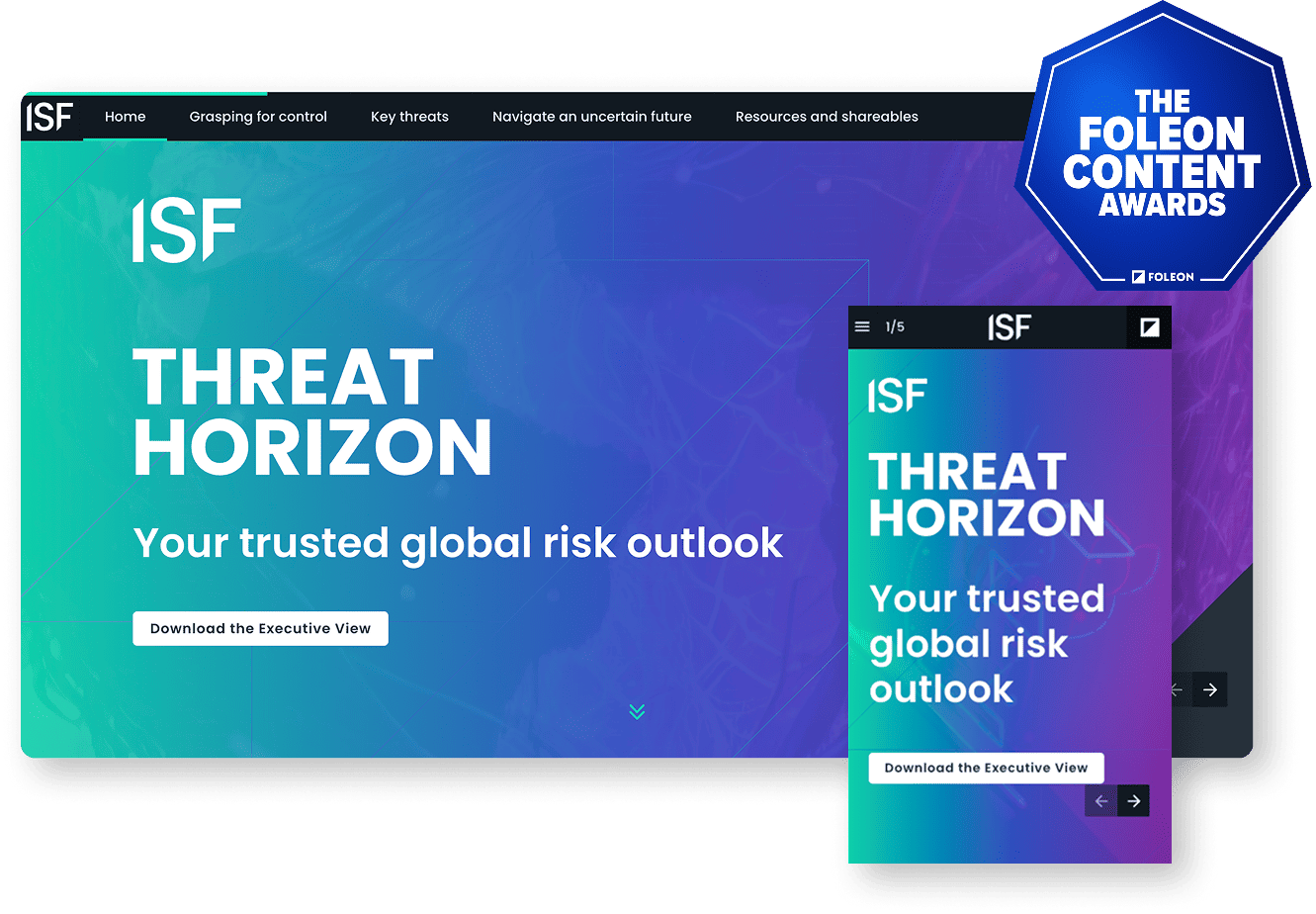 ISF Threat Horizon Report Example – Foleon